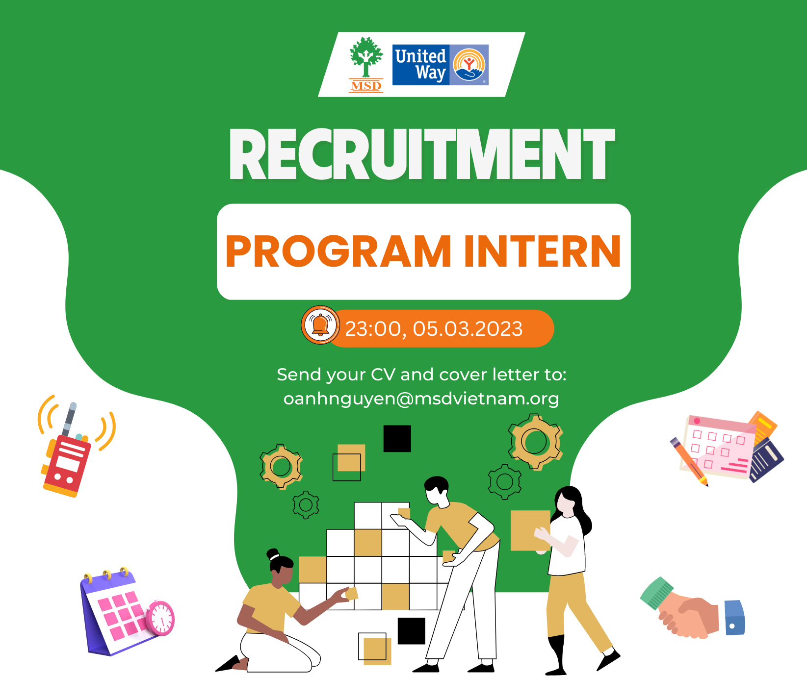 RECRUITMENT: PROGRAM INTERN IN HCMC – MSD Vietnam